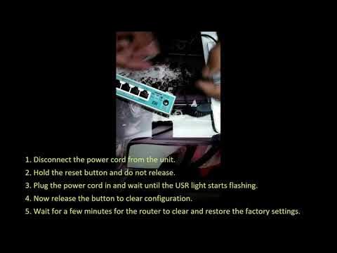 How to Reset Mikrotik Router - YouTube