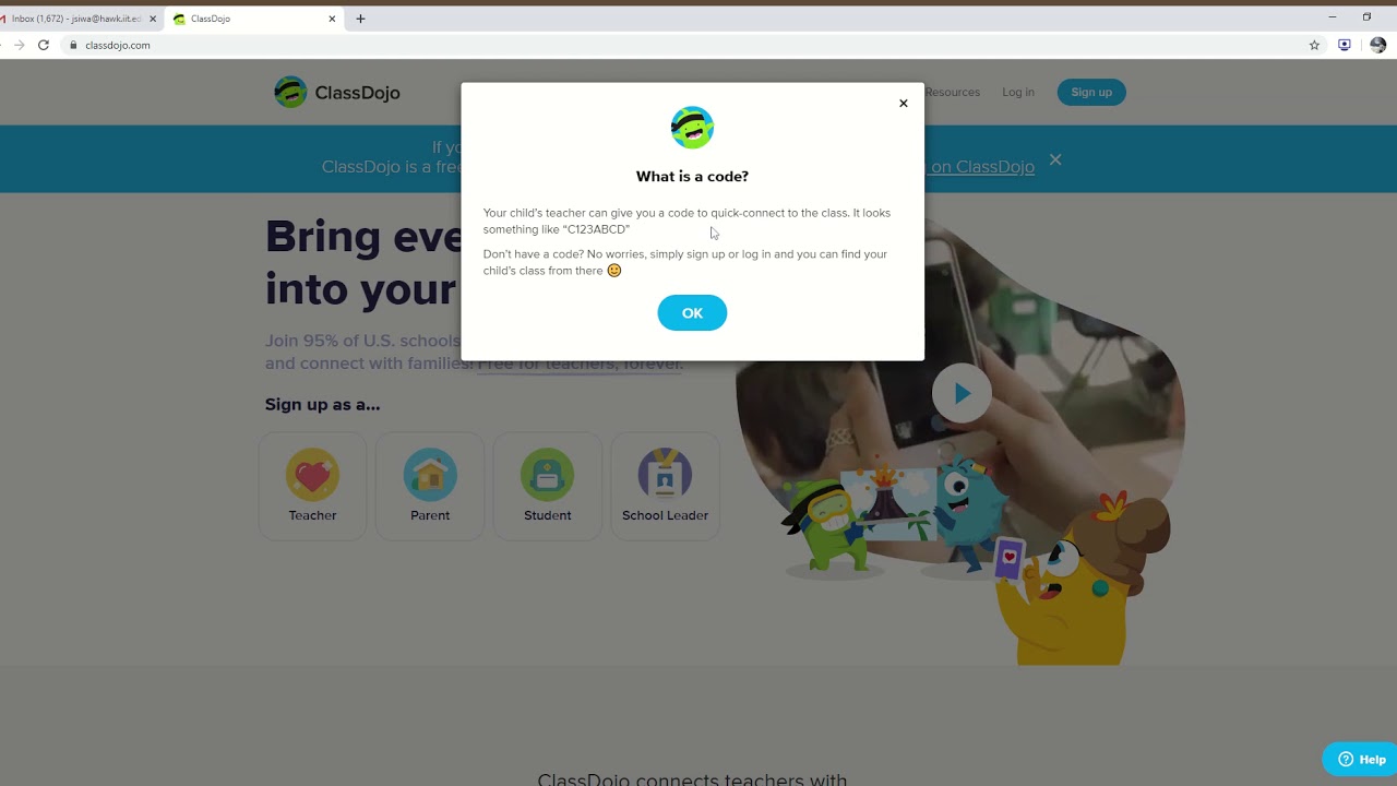 FOR PARENTS: Teacher Mr. Siwa shows how to create a Class Dojo account ...