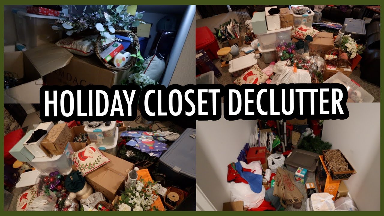 STORAGE CLOSET DECLUTTER! | Decoration Explosion! - YouTube