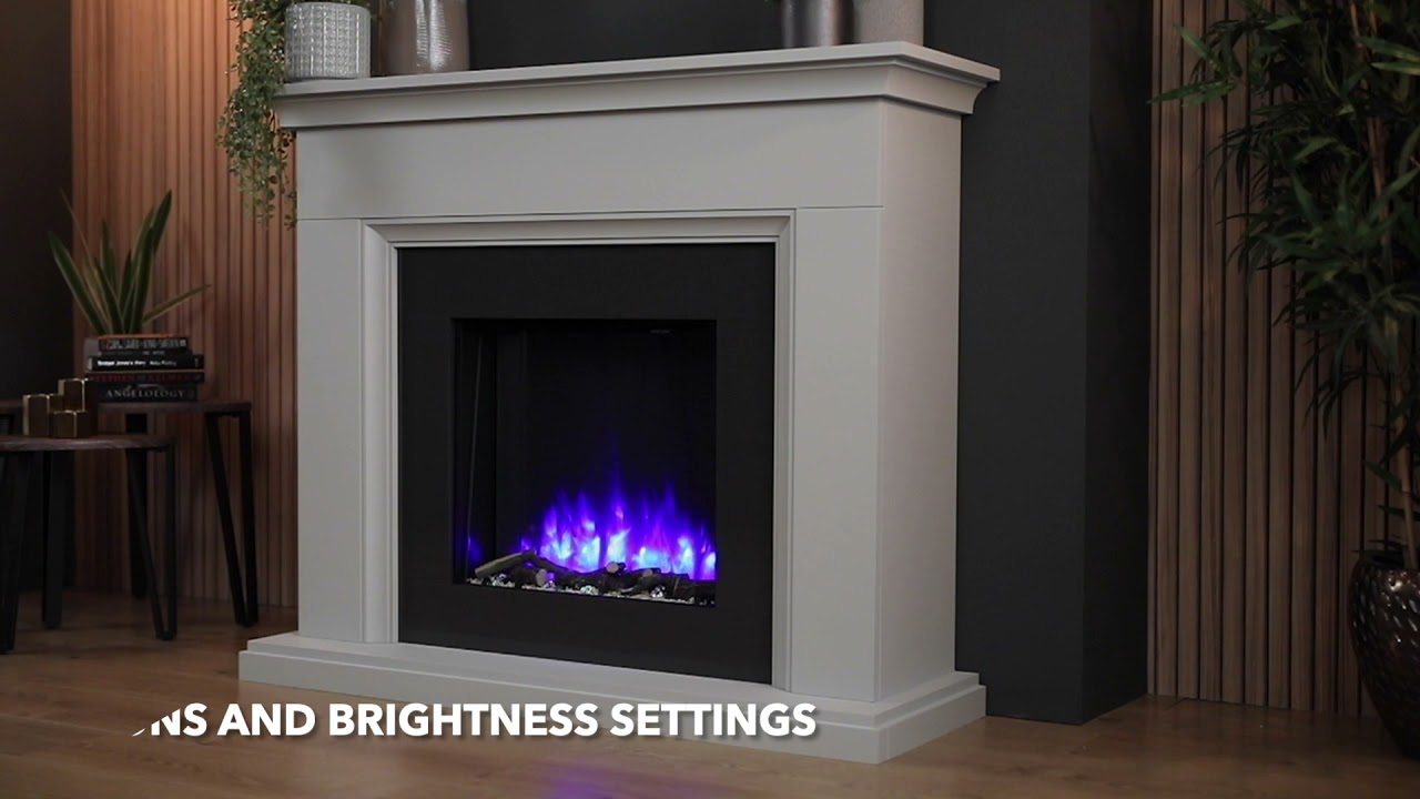 KATELL AMALFI 49" ELECTRIC FIREPLACE SUITE - YouTube