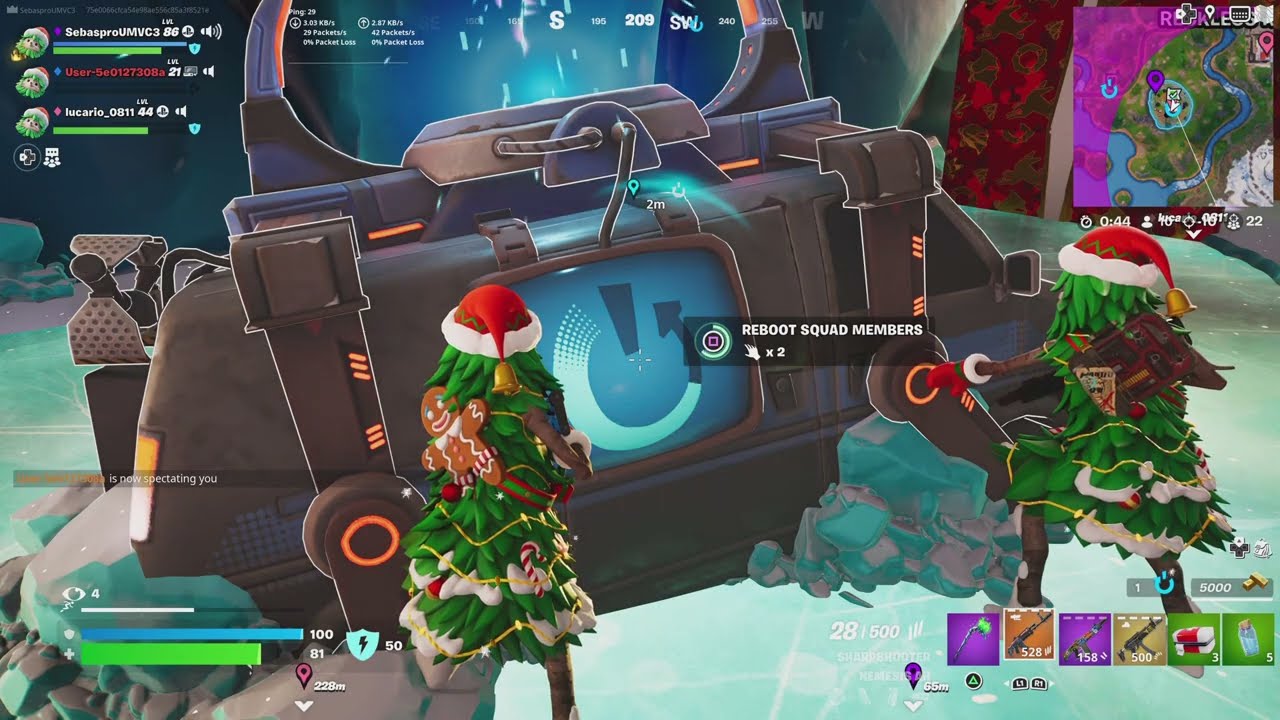 First ever win with Winterfest Bushranger Fortnite C5 S1 Gameplay - YouTube