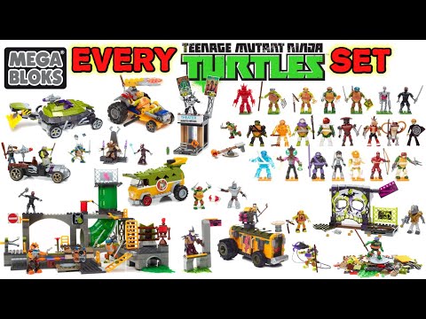 ALL MEGA BLOKS TMNT 2012 NICKELODEON SETS - YouTube