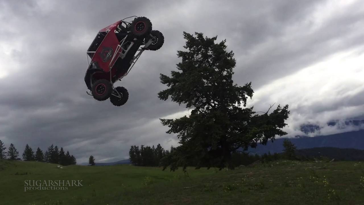Al Mcbeth"s Huge Step Up Jump Crash on his Polaris RZR Turbo - YouTube