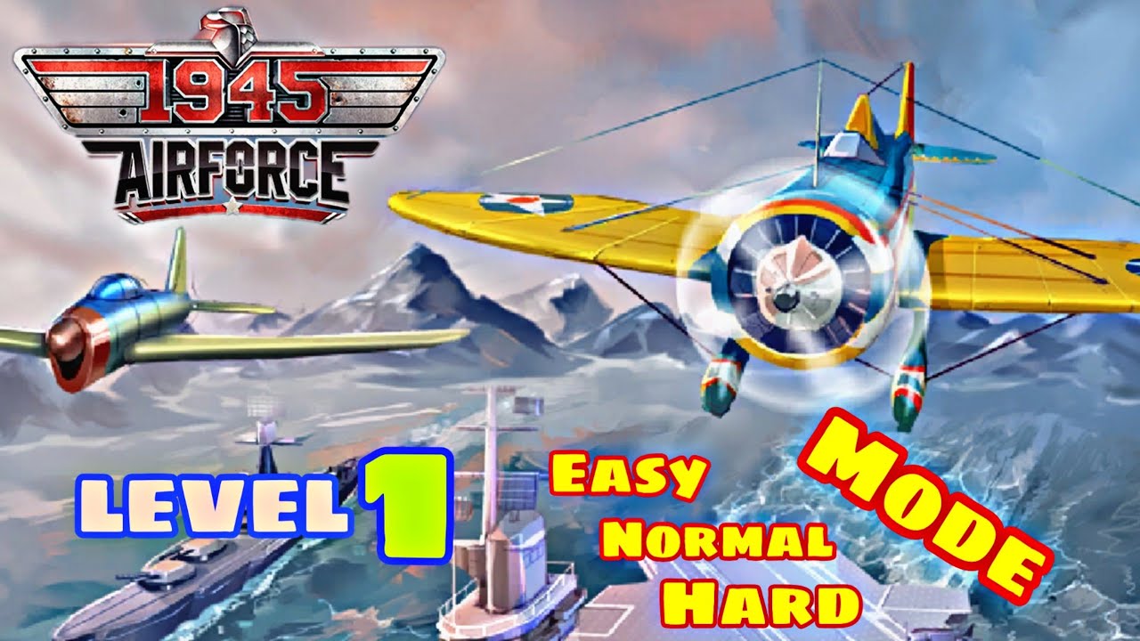 1945 air force Game | 1945 air force gameplay | Level 1 | Easy Mode ...