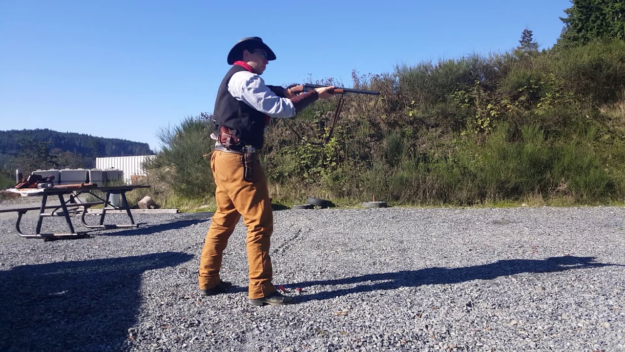 Gun Range | Shooting my cowboy guns - YouTube
