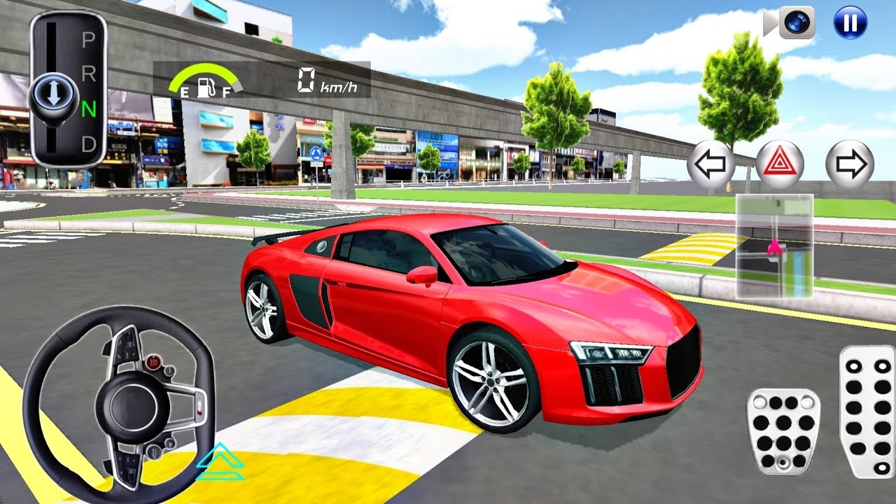New Audi R8 Car Crazy Drive On National Highway - 3D Driving Class ...