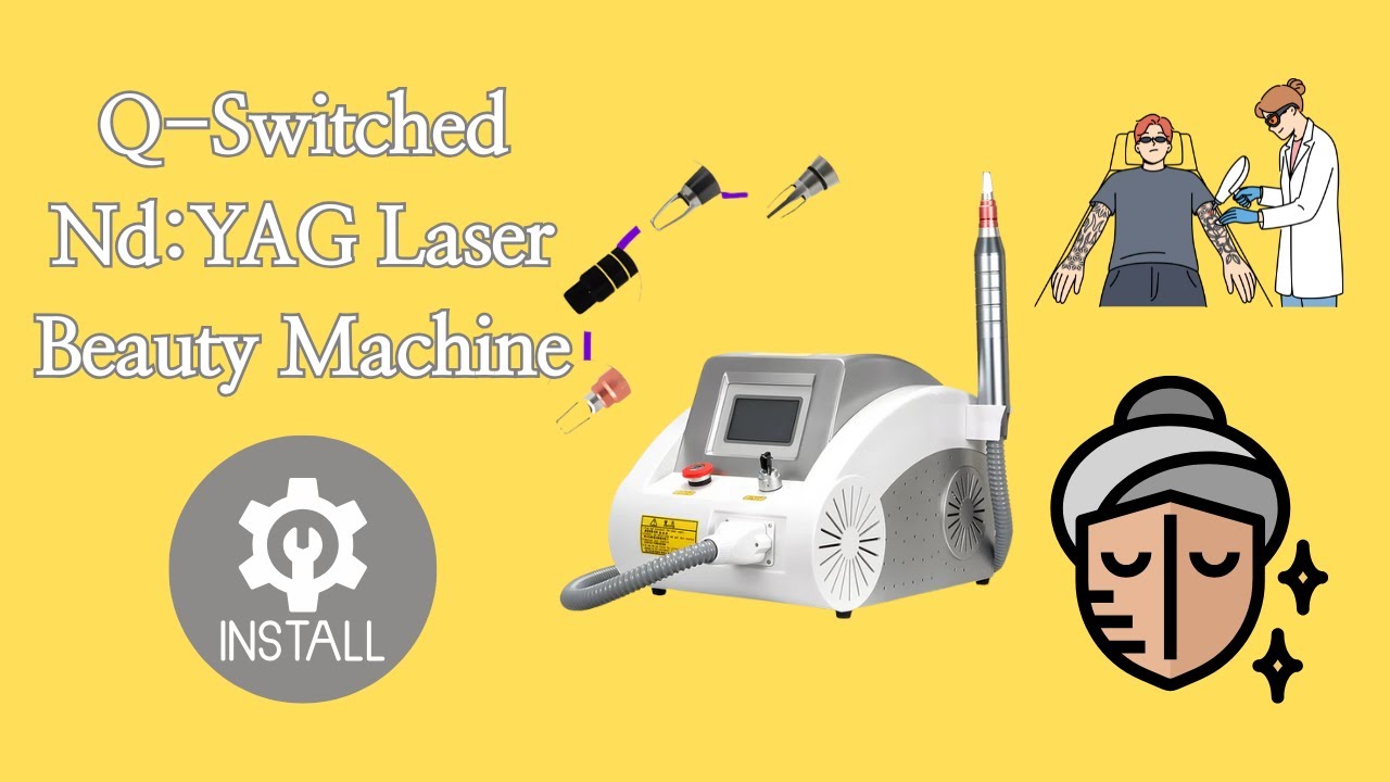 Q-Switched Nd:YAG Laser Machine for Tattoo Removal & Skin Rejuvenation ...