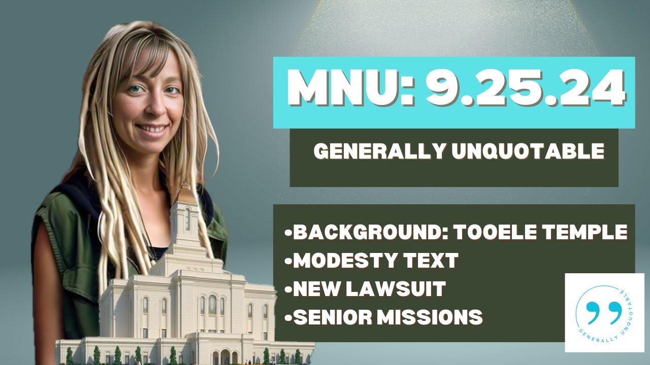 Mormon News Update | September 25, 2024 🪑 - YouTube