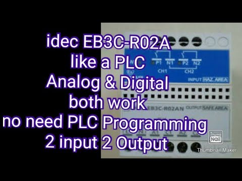 idec EB3C-R02A , like a PLC , Analog & Digital both work(no need PLC Programming ), 2 input 2 ...