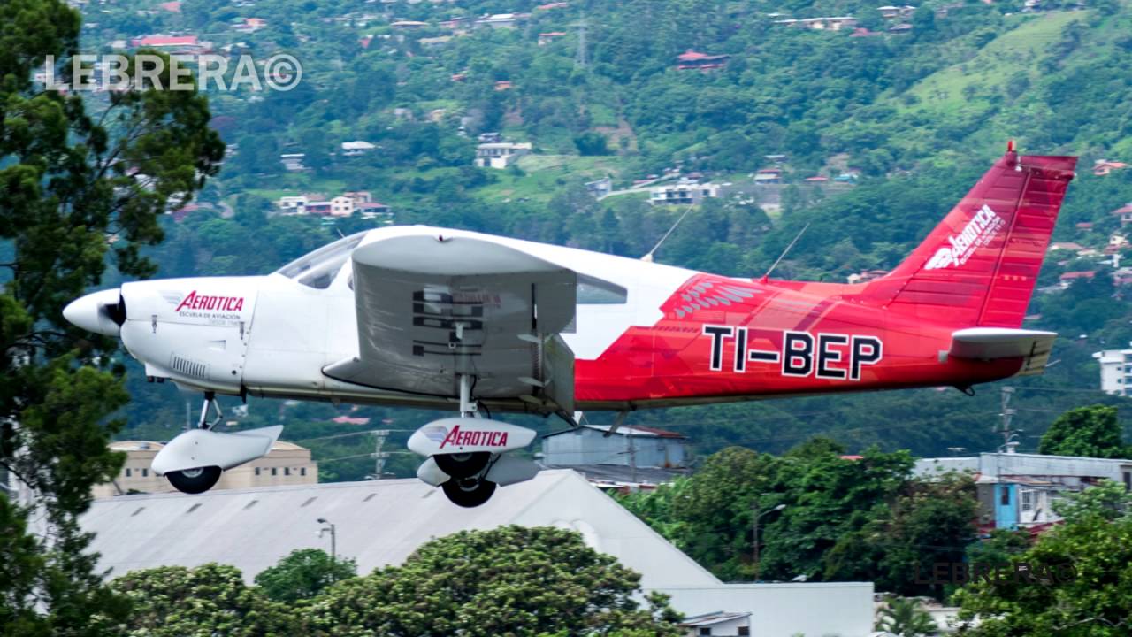 TI-BEP Piper PA28-180 Escuela de Aviación Aerotica - YouTube