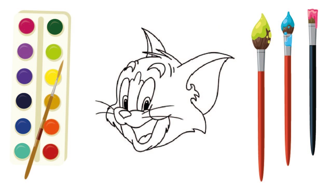 How to draw Tom easy and fast? Как нарисовать Тома легко и быстро ...