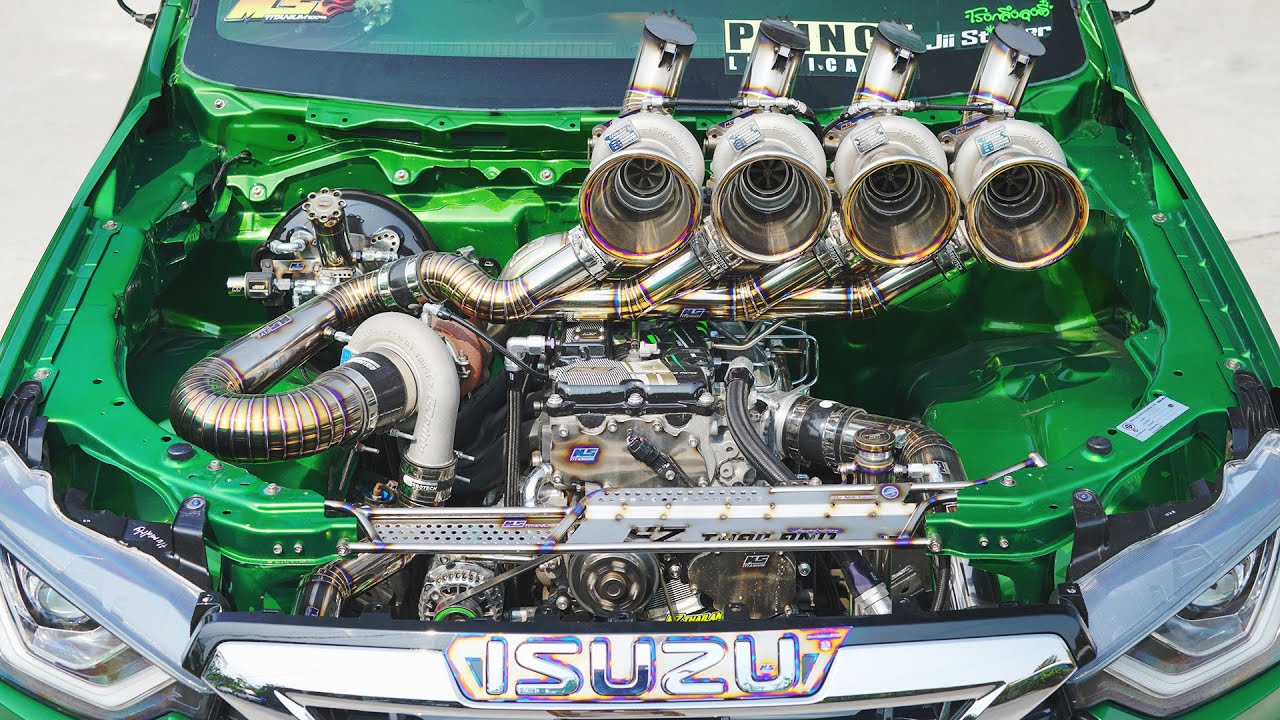 FIVE Turbskies! 5 Turbo Truck Ride Along in Bangkok Thailand - YouTube
