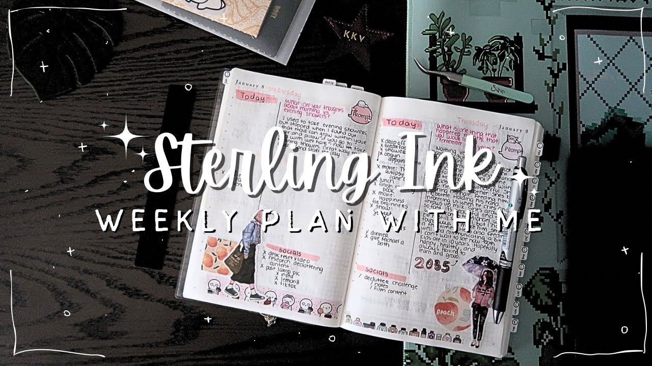 Weekly Plan With Me | getting back into routine | Sterling Ink - YouTube