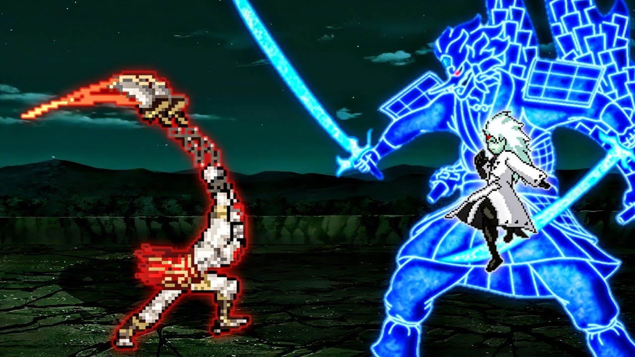 Kratos Chaos OP VS Madara Rikudou OP in Jump Force Mugen - YouTube