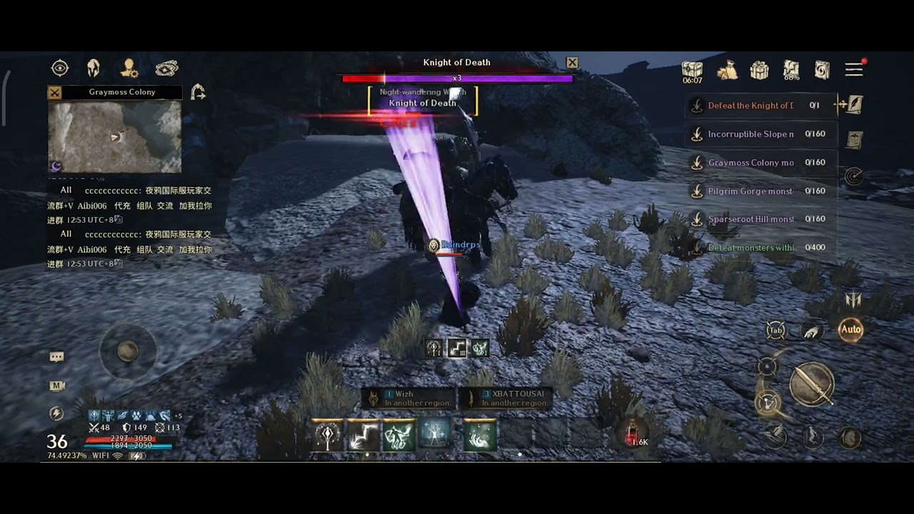 Night Crows Cleric CH 19-3 Knight of Death F2P Quest #nightcrowsglobal ...