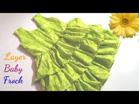 Layer baby frock cutting and stitching | FROCKs DIY | Layer Frock ...