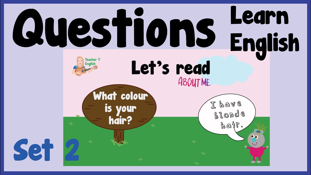 Learn to ask questions about yourself | Questions set 2 | speak listen ...