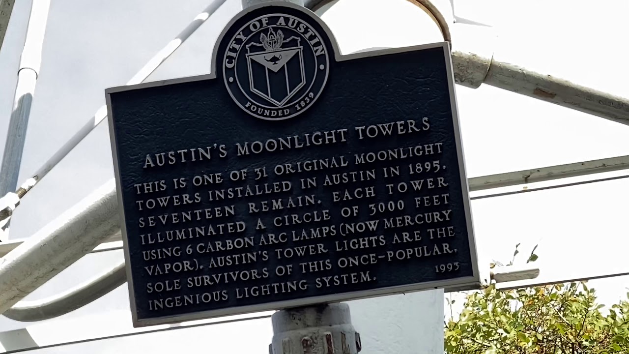 What is a Moontower or Moonlight Tower - Austin Texas - YouTube