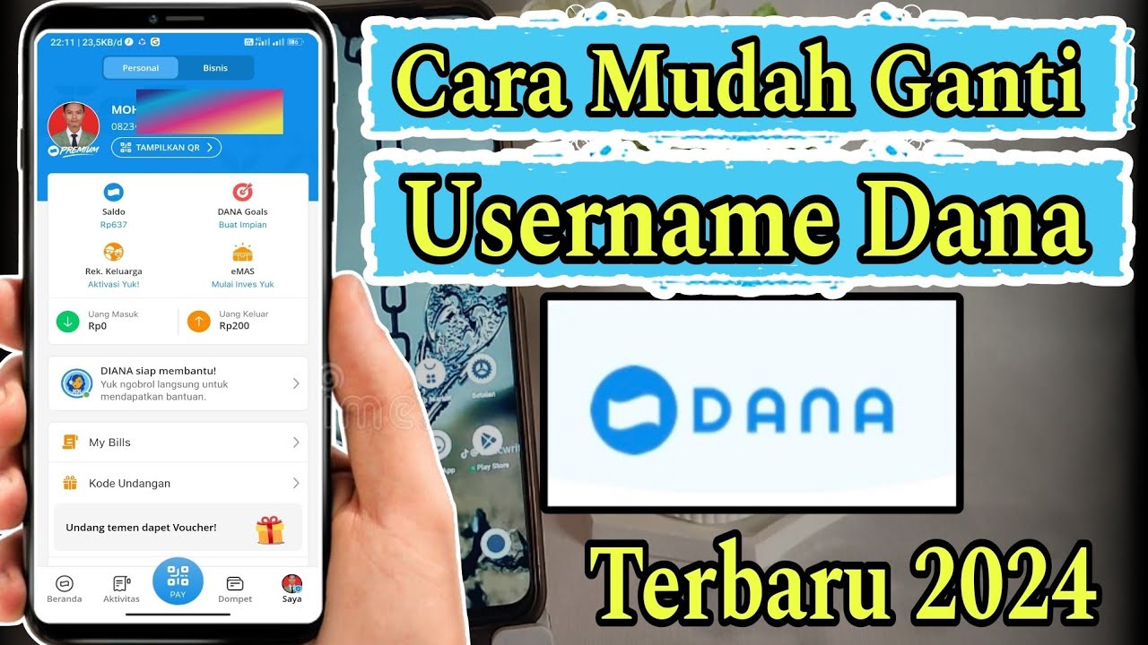 Cara Ganti Username Dana || Ganti Nama Akun Dana - YouTube