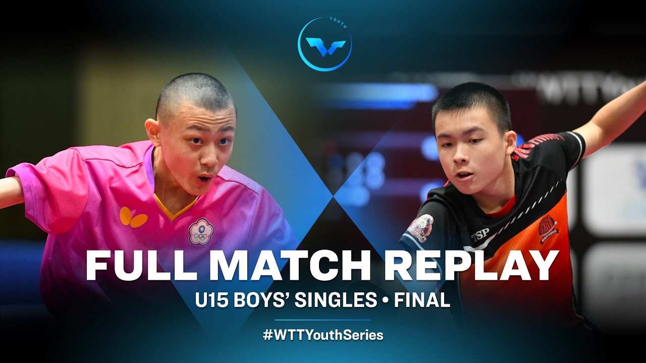 HUNG Che-Yen (TPE) VS CHENG Min-Hsiu (TPE) | BS U15 F | WTT Youth Contender Bangkok 2023 - YouTube