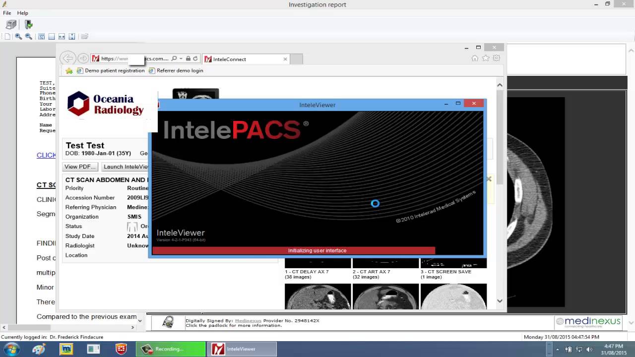 Medinexus InteleRad Integration - YouTube