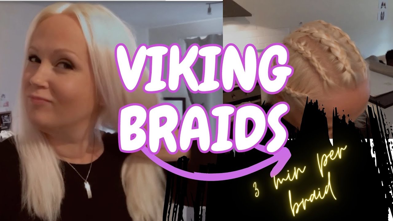 How to VIKING BRAID your own long hair 2023 - YouTube