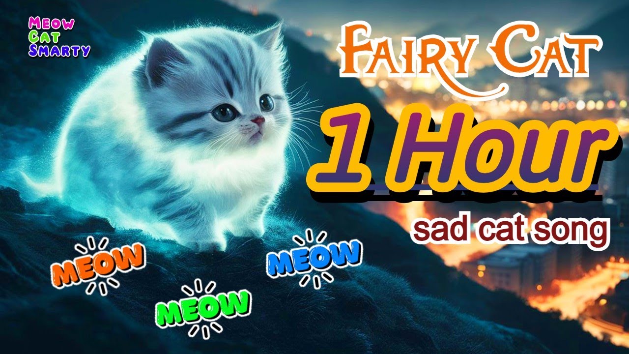 Fairy Cat Sad Meow Meow Song 🙀🧚🏼🎶 #cat #kitten #cute #sadmusic #love # ...