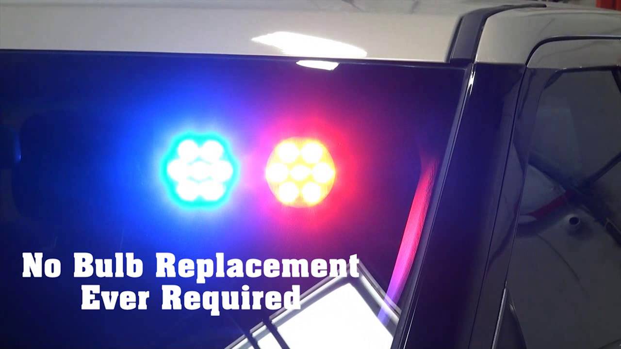 MultiColor Visor Flip Light - YouTube