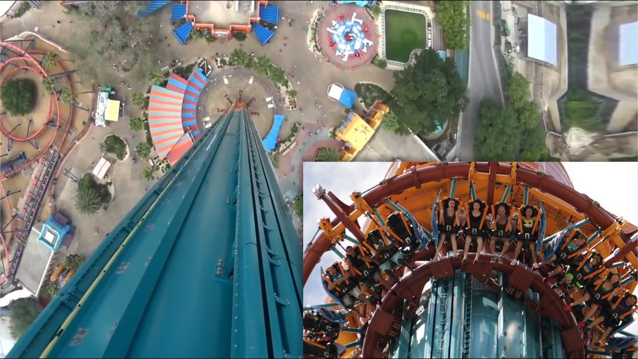 Elevador Radical Falcon's Fury no Busch Gardens: Visão em Primeira ...