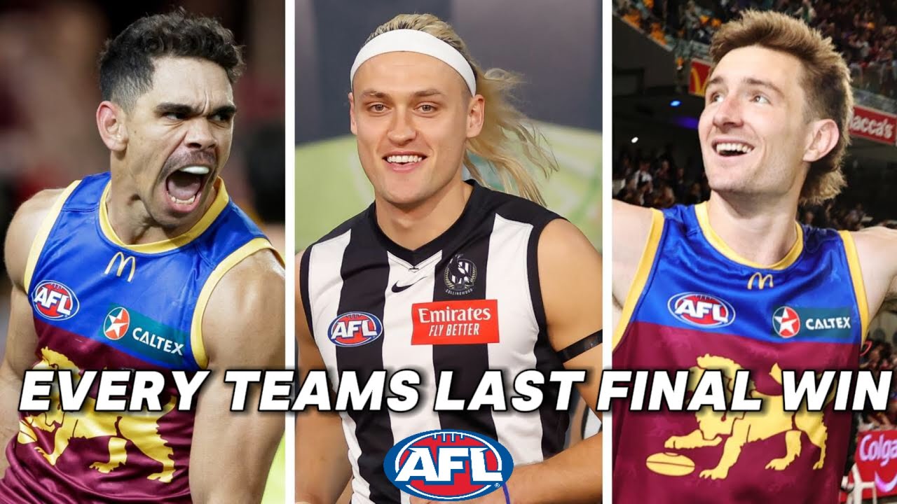 Every AFL Teams Last Final Win - YouTube