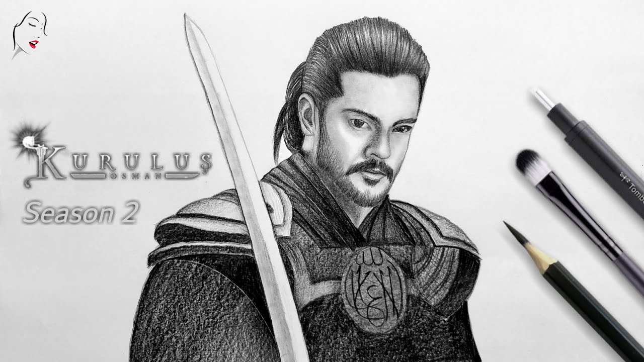 How to Draw Ertugrul Kurulus Usman Season 2 | Ertugrul Season 2 Poster ...