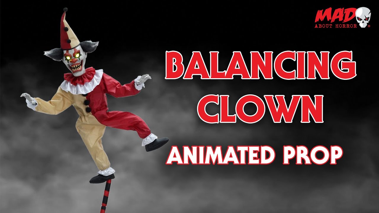 Balancing Clown Halloween Prop - YouTube