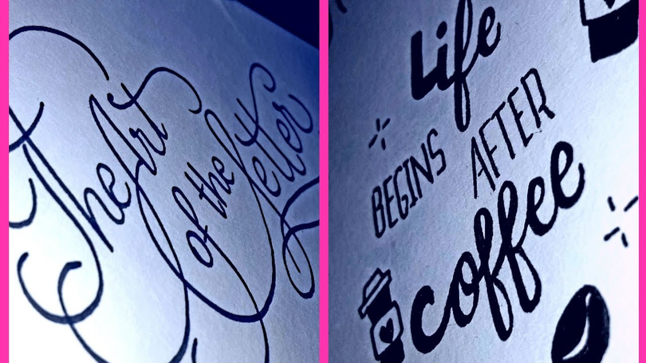 AMAZING CALLIGRAPHY LETTERING | with calligraphy details #penmanship # ...
