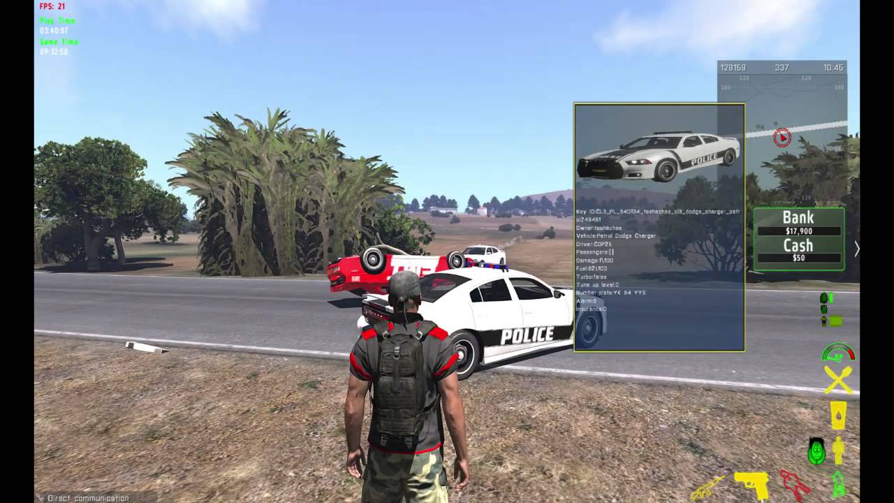 City Life 3 RPG - Cop Car vs EMT Car - YouTube