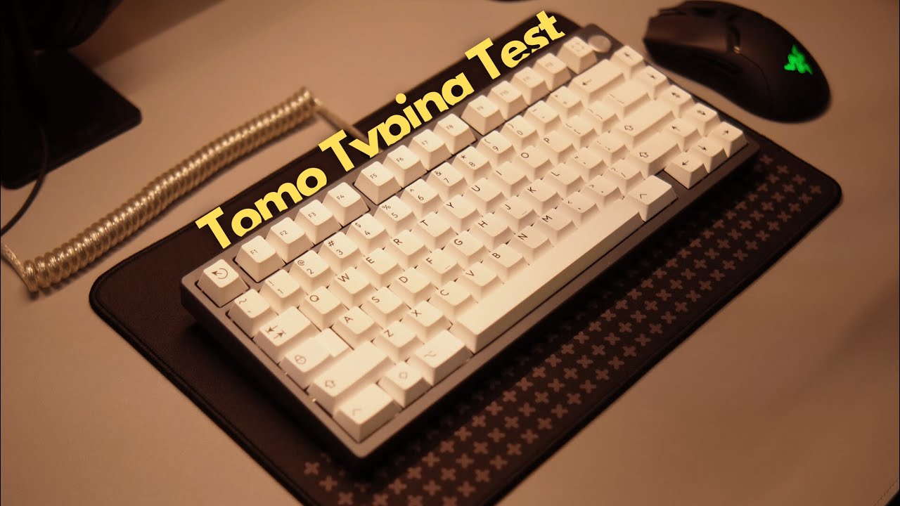 Monokei x TGR Tomo Typing Test | Cherry MX Ultraglides Black - YouTube