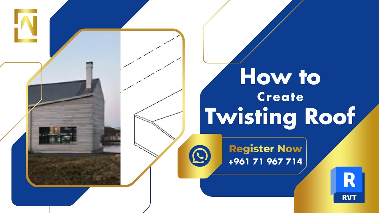 Revit Tutorial - Creating a Curved Roof in Revit (Twisting Roof) - YouTube