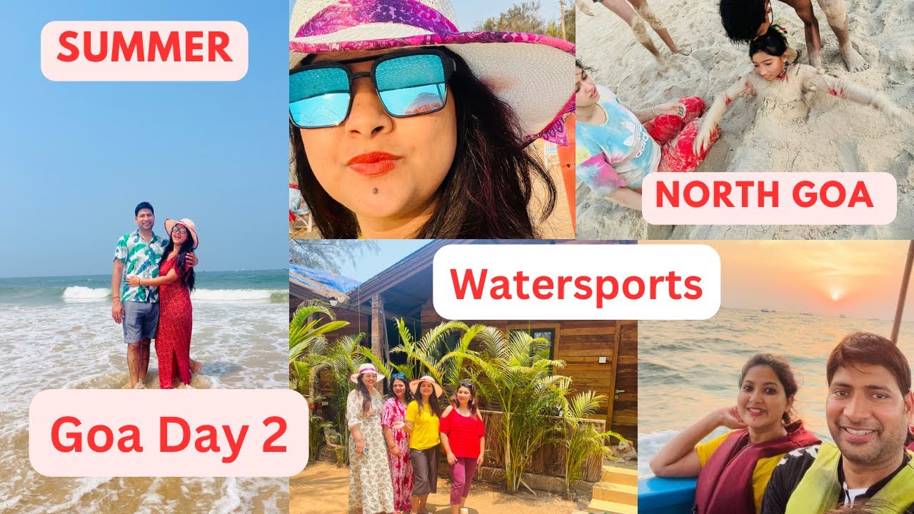 |North Goa Fun vlog DAY 2| |Beach| |GOA| Watersports |Banana ride ...
