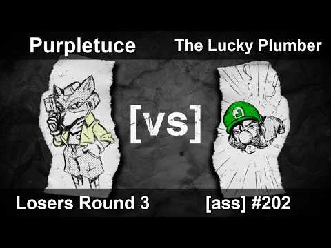 [ass] 202 - Melee Singles LR3 — Purpletuce ⟮Fox⟯ vs The Lucky Plumber ⟮Luigi⟯
