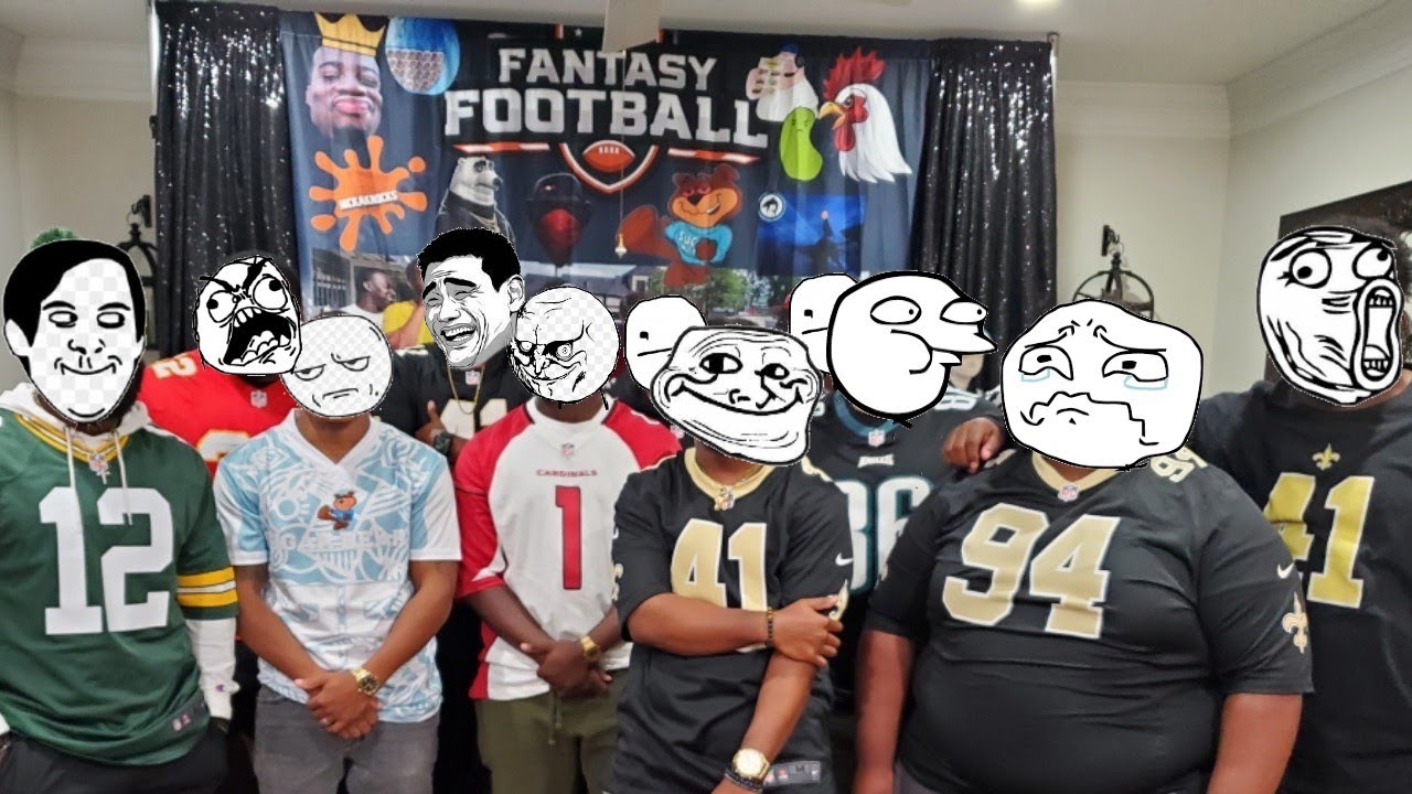 our FIRST OFFLINE Fantasy Football Draft... - YouTube
