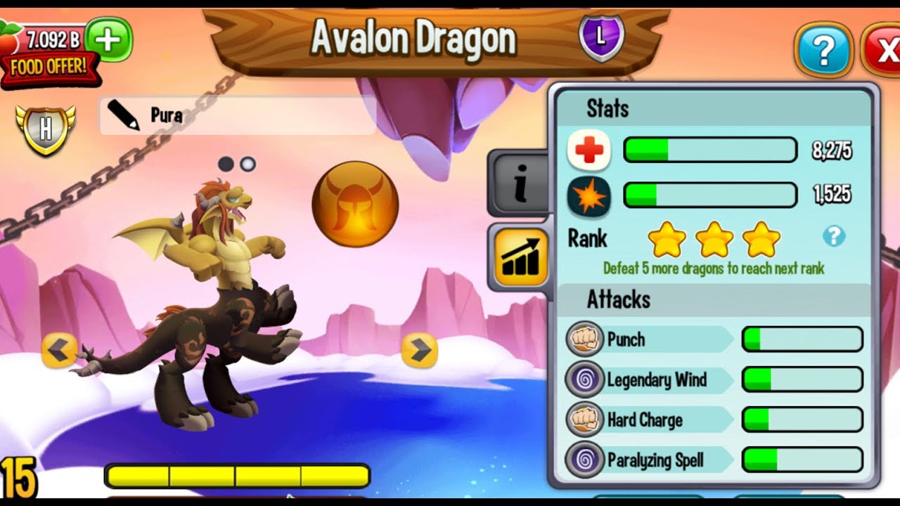 Dragon City - Avalon Dragon + Fighting PvP [Legendary | Dungeon Quest ...