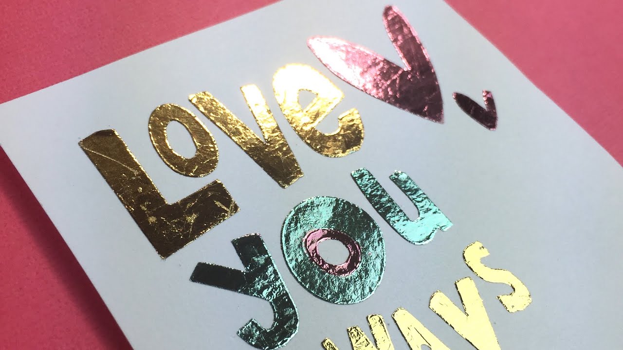 DIY Gold Foam thickers and stickers ( No heat required) - YouTube