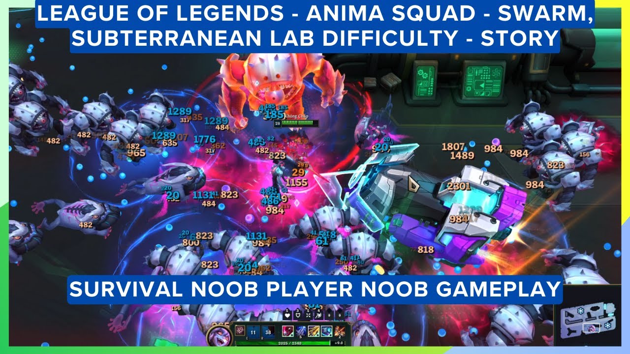 League Of Legends, Anima Squad, Swarm, Subterranean Lab, Difficulty ...
