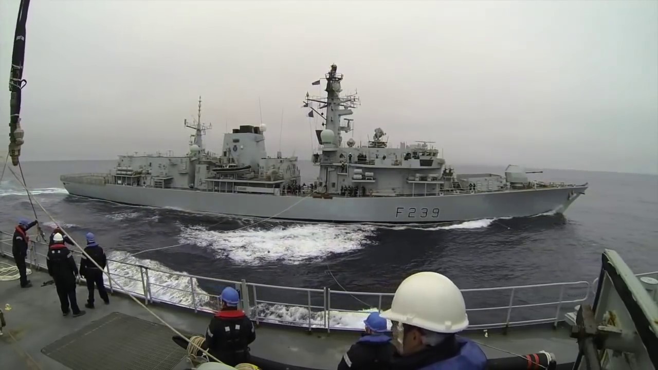 RFA Black Rover RAS - YouTube