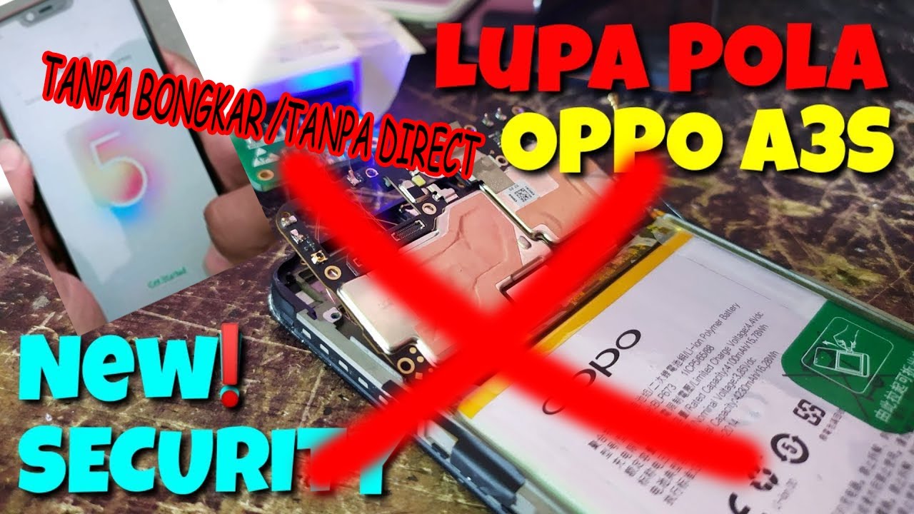 buka pola oppo as3 cph 1803 tanpa bongkar - YouTube
