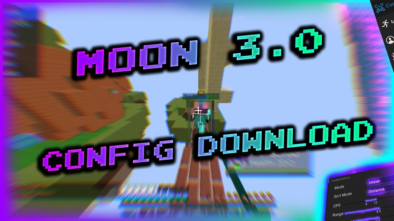 Minecraft 1.8 - Moon 3.0 Best Hacked Client on Skywars? | Config FREE ...