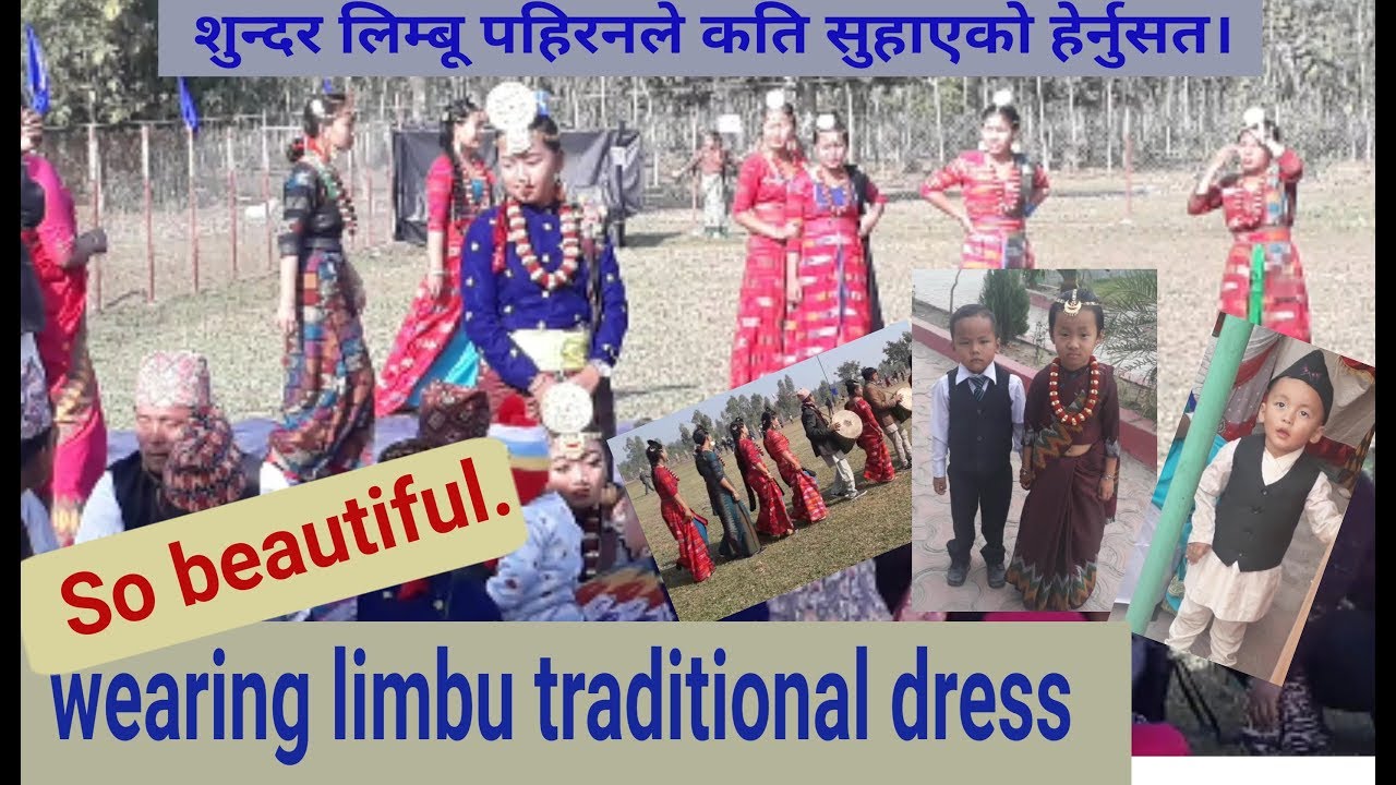 wearing limbu traditional dress/so beautiful dress/कति सुहाएको हेर्नुसत ...