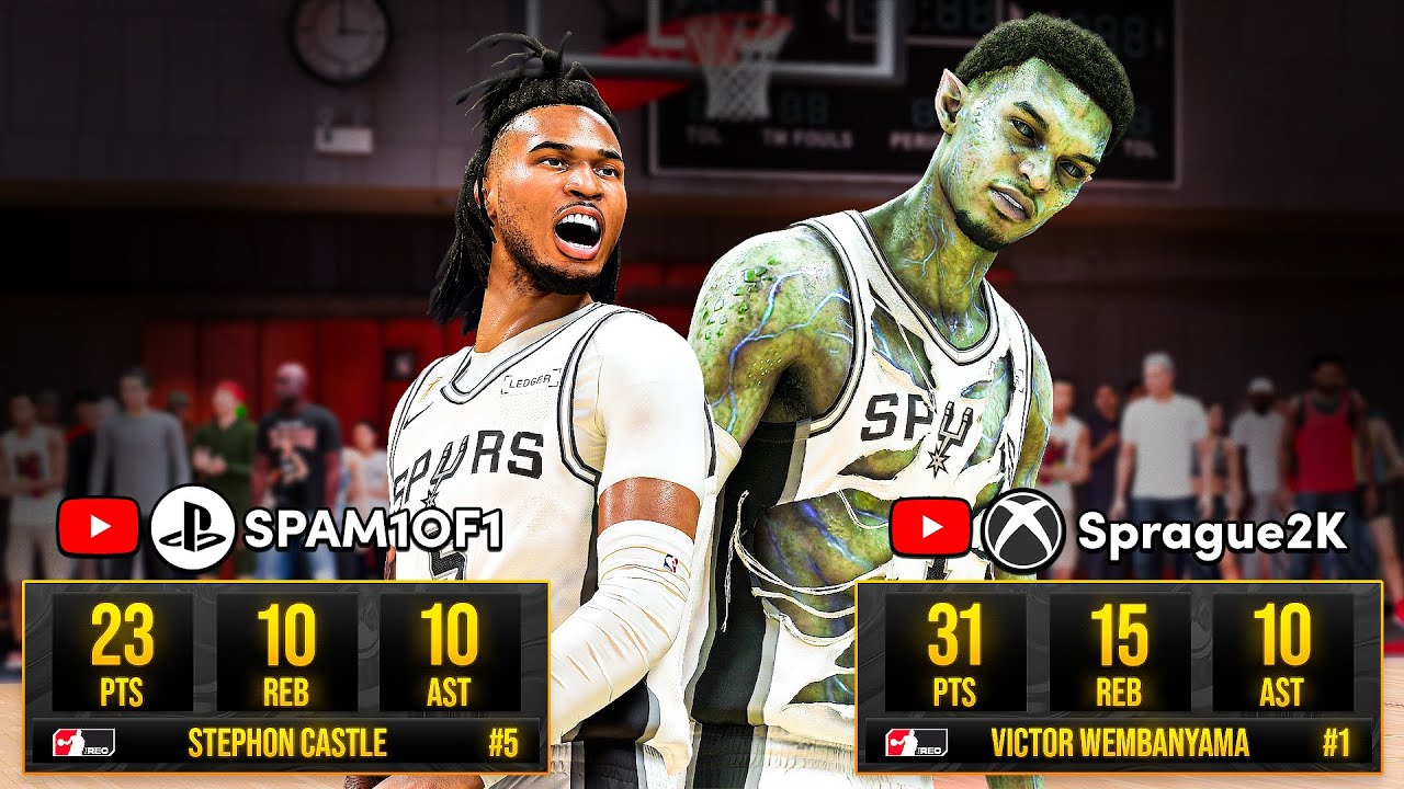 We RECREATED Wemby & Castle's Duo Triple Double in THE REC on NBA 2K26 ...