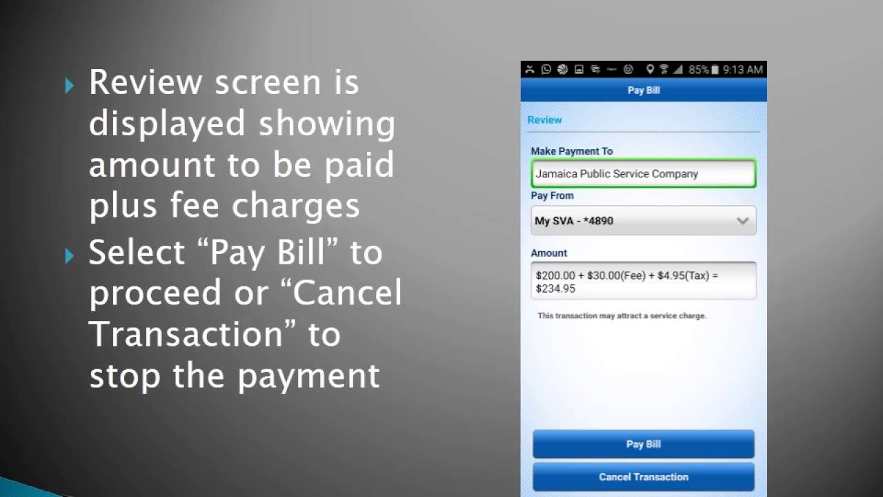 How to pay your JPS Bill using CONEC Mobile Wallet - YouTube