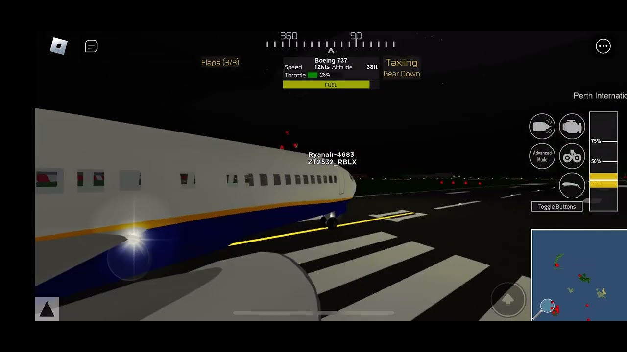 [Special 16th my birthday!] RyanAir B737 takeoff in Roblox PTFS! - YouTube