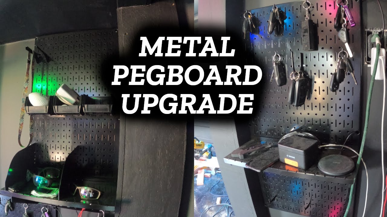 Wall Control Metal Pegboard Install and Setup - YouTube